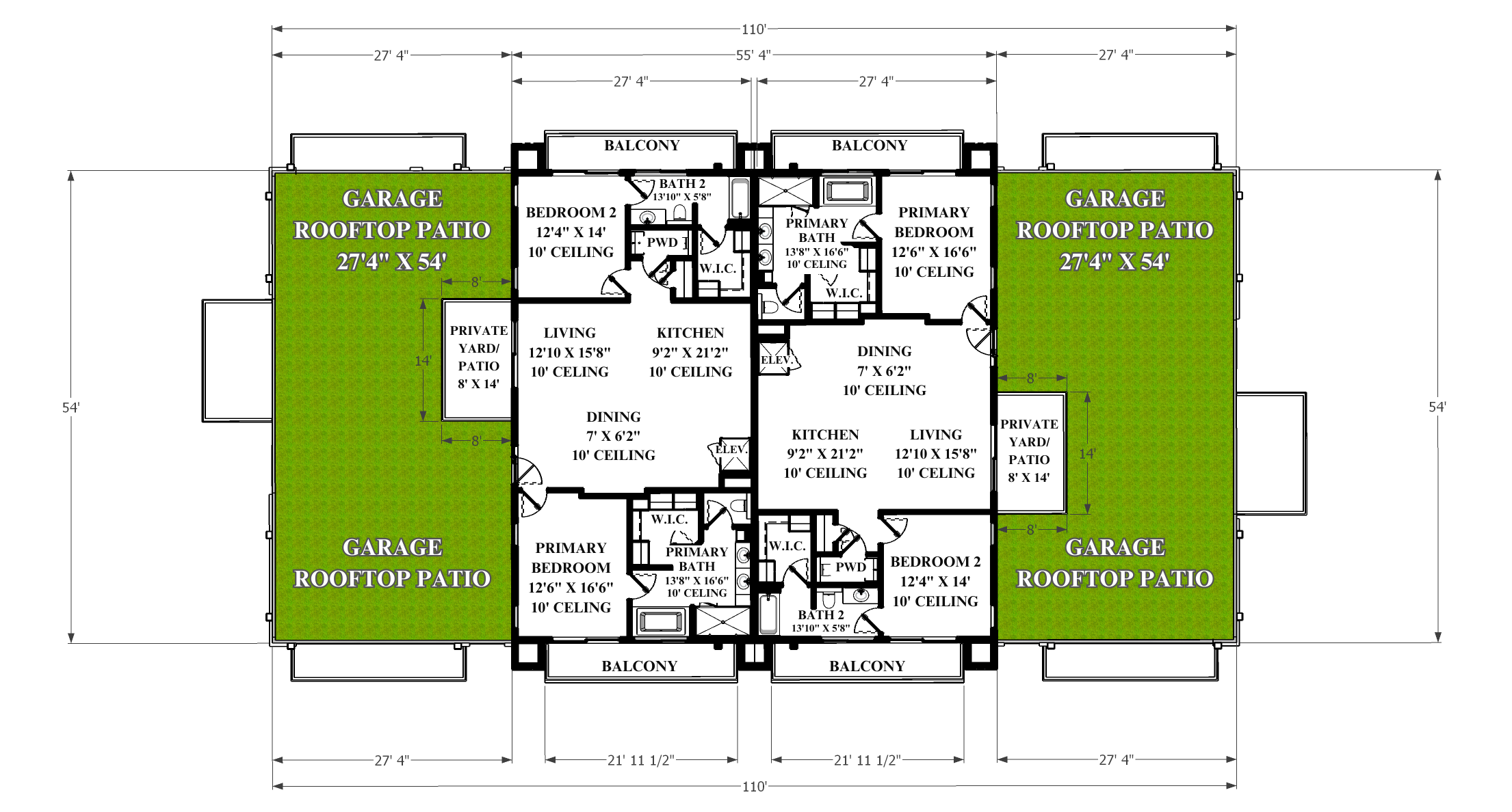 THE SCDC 2-BEDROOM 4-PLEX